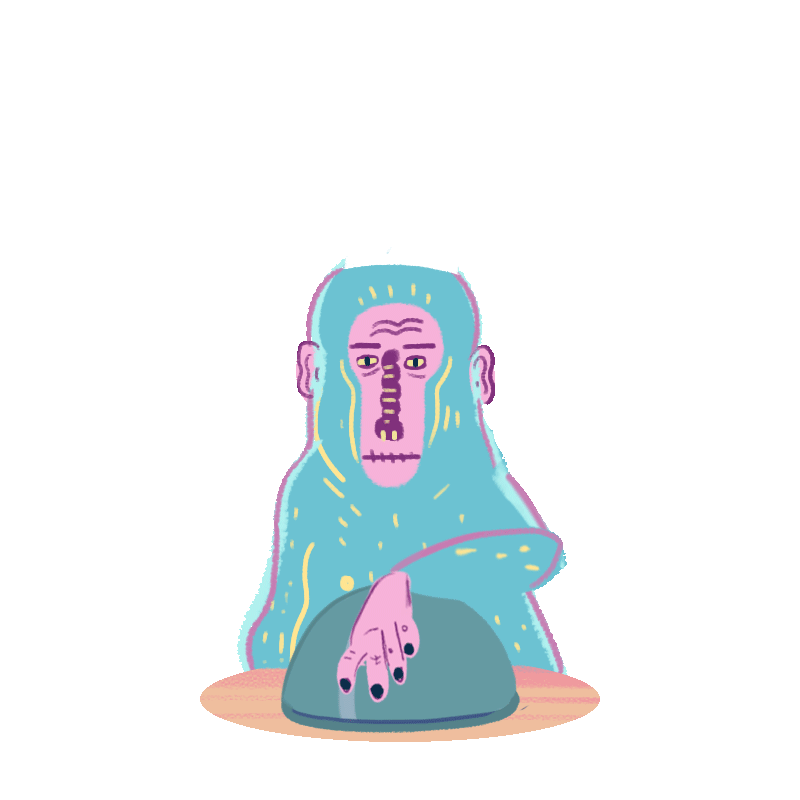 Surprise Monkey Sticker by Casiopea for iOS & Android | GIPHY