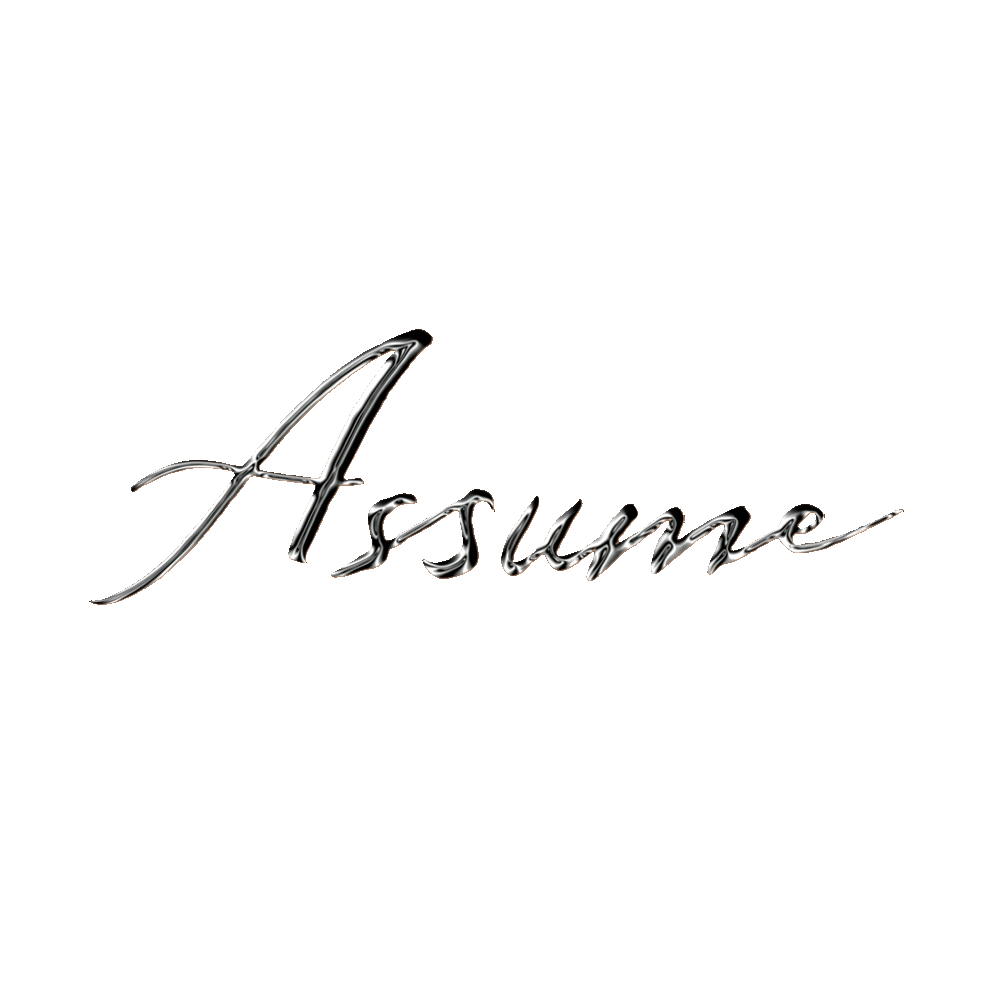 Metal Assume Sticker by Cailin Russo for iOS & Android | GIPHY
