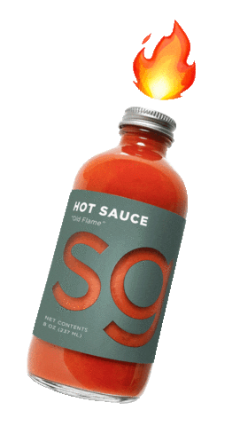 Burning Hot Sauce Sticker by sweetgreen for iOS & Android | GIPHY