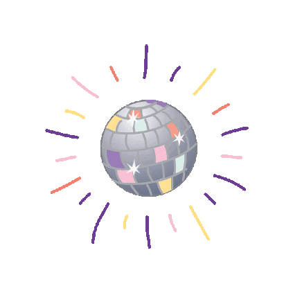 Dance Party Sticker by Emilie Chigoula for iOS & Android | GIPHY
