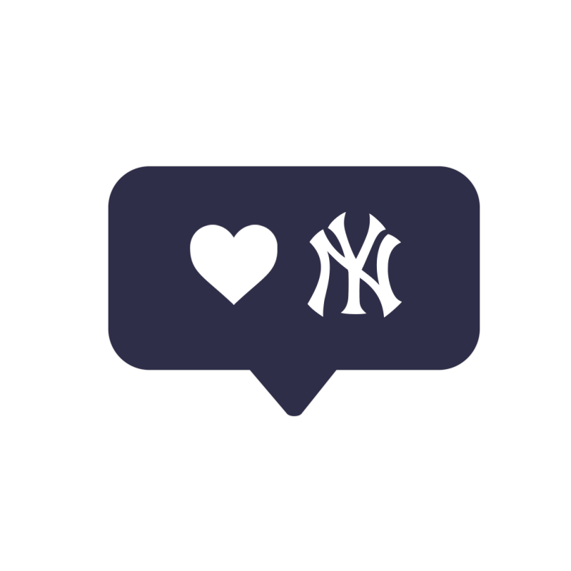 New York Love Sticker by New York Yankees for iOS & Android | GIPHY