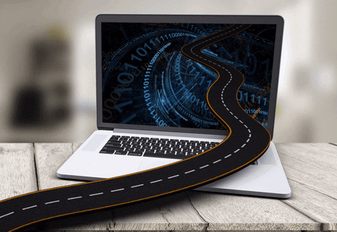 Technology Road GIF by Prezibase - Find & Share on GIPHY