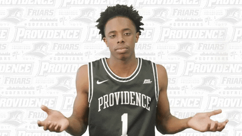 Basketball Shrug GIF by Providence Friars - Find & Share on GIPHY