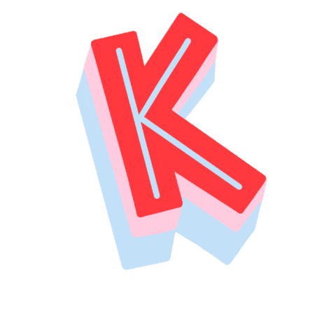 K Lettering Sticker by AF ILLUSTRATIONS for iOS & Android | GIPHY
