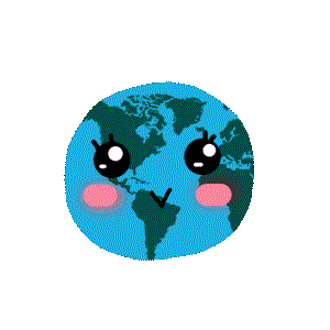 Earth Planet Sticker by Florens Debora for iOS & Android | GIPHY