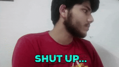 Shut Your Mouth GIF by Raghav Bansal - Find & Share on GIPHY