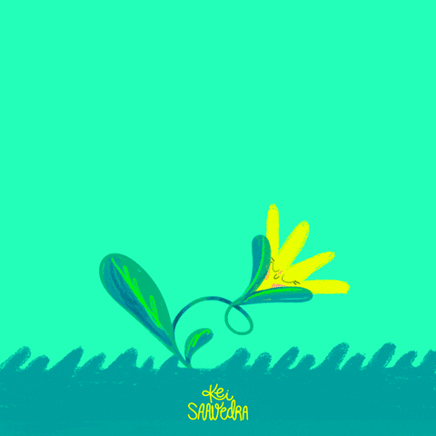 Happy Flower GIF by Kei Saavedra - Find & Share on GIPHY