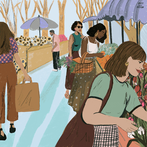 Flower Market Food GIF by BrittDoesDesign - Find & Share on GIPHY