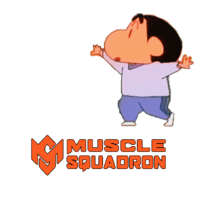 Shin Chan Laugh Sticker by Muscle Squadron for iOS & Android | GIPHY