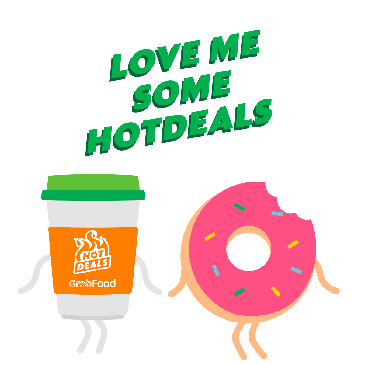 Food Grab Sticker by GrabFoodMY for iOS & Android | GIPHY