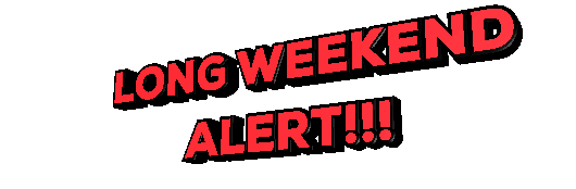 Three Day Weekend Sticker for iOS & Android | GIPHY