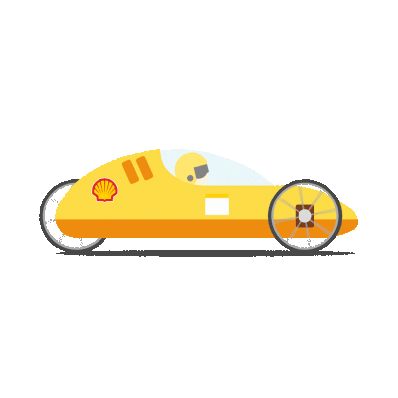 Yellow Car Sticker by Shell for iOS & Android | GIPHY
