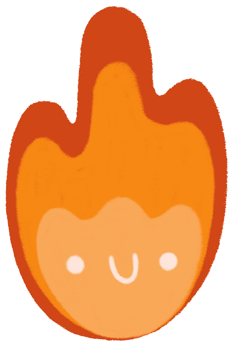 Fire Flame Sticker by Hillustrations for iOS & Android | GIPHY
