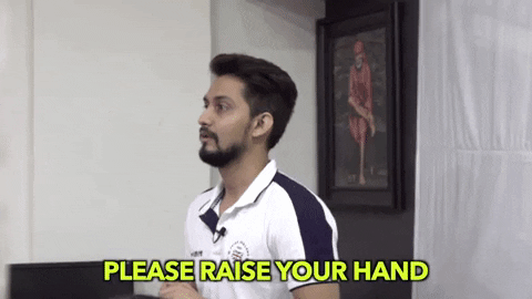 Yes Sir Raise Your Hand GIF by Digital Pratik ™ - Find & Share on GIPHY