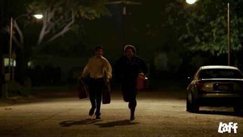 Couple Running Towards Each Other Gif