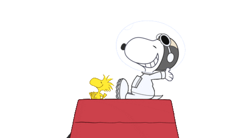 Snoopy in Space by Peanuts | GIPHY