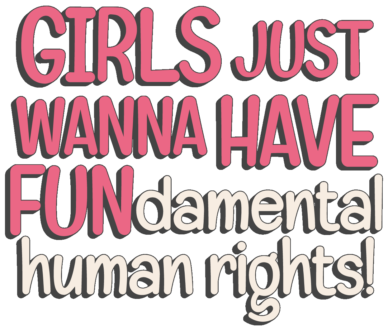 Girls Just Wanna Have Fun Sticker for iOS & Android | GIPHY