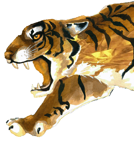 Animated Tiger Roaring Gif