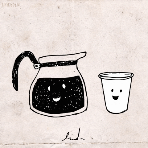 Friends Coffee GIF by Linski101 - Find & Share on GIPHY