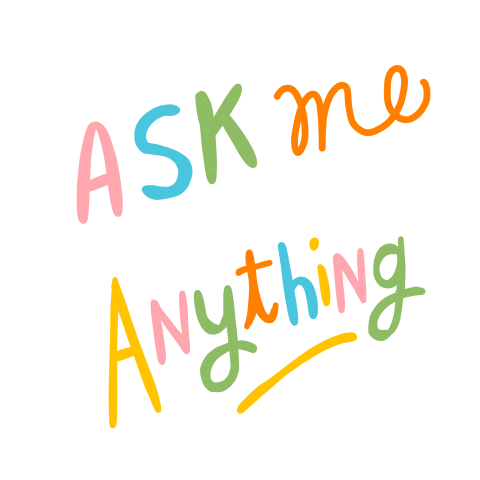 Ask Me Question Sticker by Linzie Hunter for iOS & Android | GIPHY