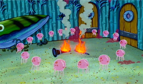 Spongebob Jellyfish Dance Gif
