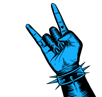Rock And Roll Illustration Sticker by Justworks for iOS & Android | GIPHY