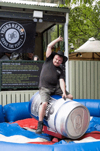 Mechanical Bull Riding Gif