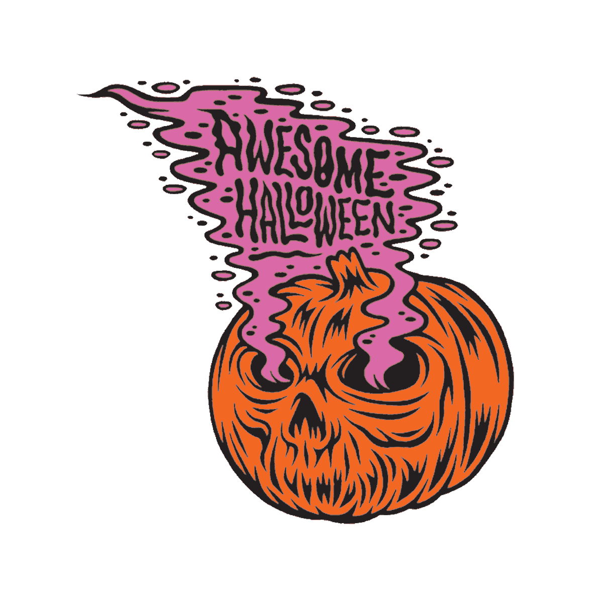 Halloween Merch Sticker by Awesome Merchandise for iOS & Android | GIPHY