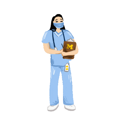 Nurse Nursing Sticker By University Of Michigan For Ios Android Giphy