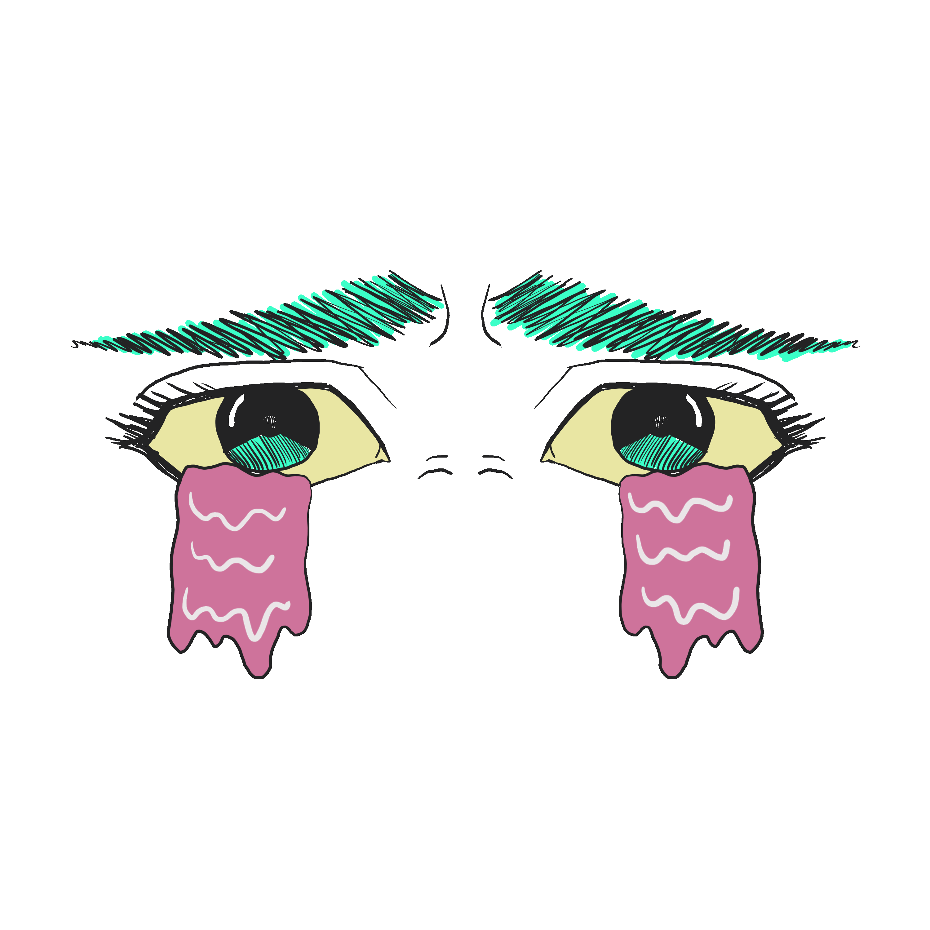 Sad Cry Sticker by Slengkiy for iOS & Android | GIPHY