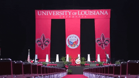 Graduation Commencement GIF by University of Louisiana at Lafayette ...