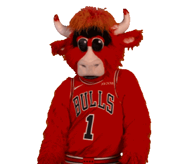 Benny The Bull Dance Sticker by Chicago Bulls for iOS & Android | GIPHY