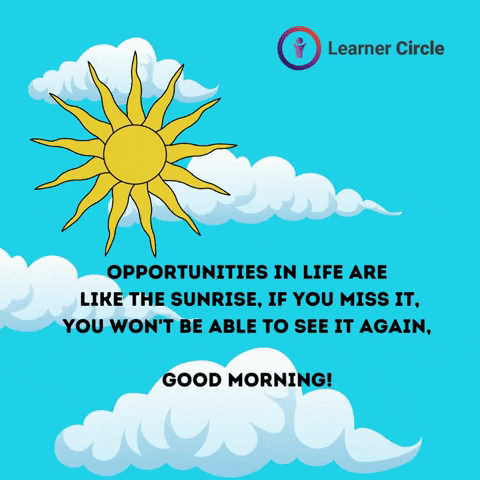 Happy Good Morning GIF by Learner Circle - Find & Share on GIPHY