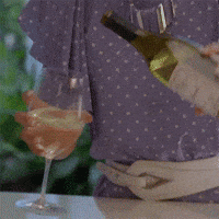 Drinking Wine Animated Gif
