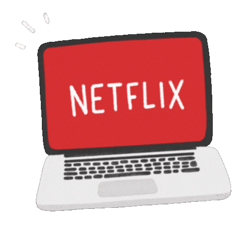 Watching Netflix Gif
