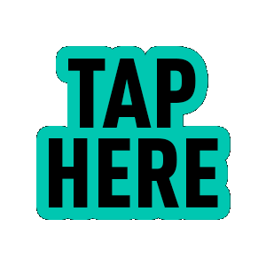 Tap Here Mint Sticker by Peppersmith for iOS & Android | GIPHY