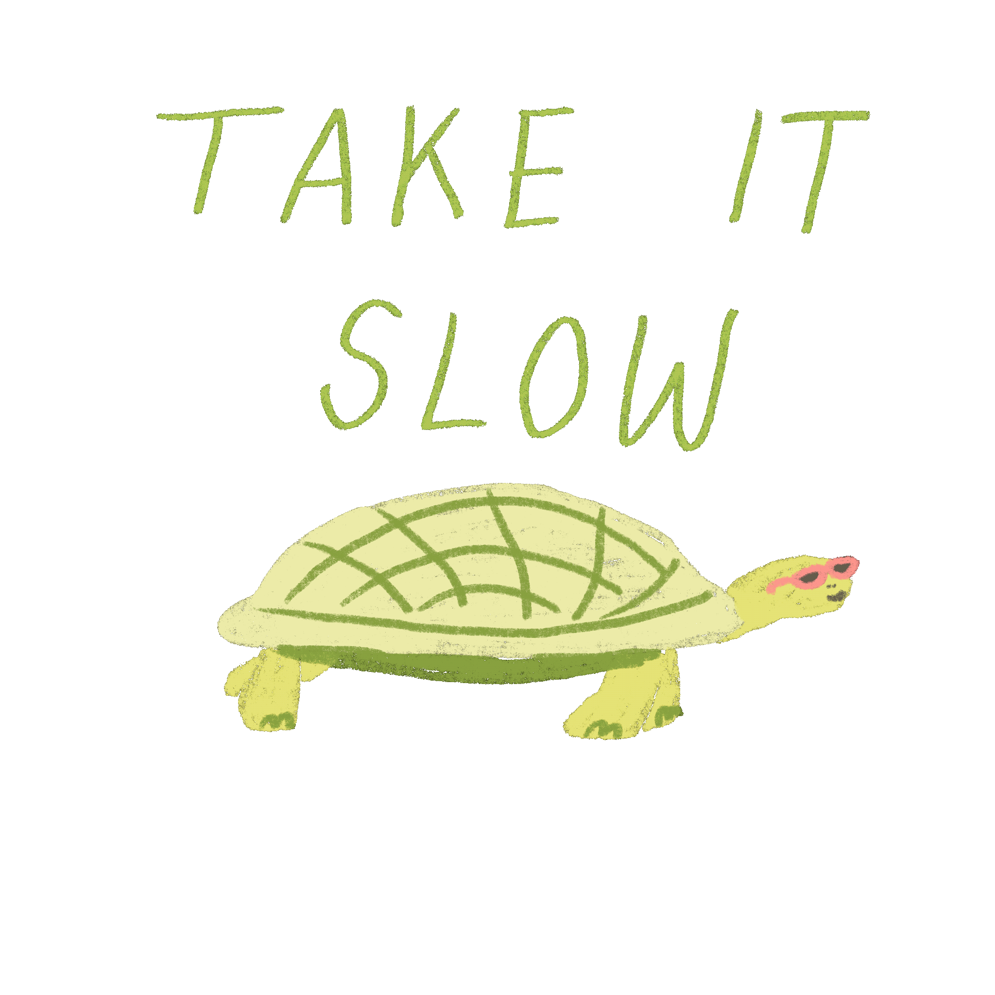 Take It Slow Sticker by Alex Smyth for iOS & Android | GIPHY