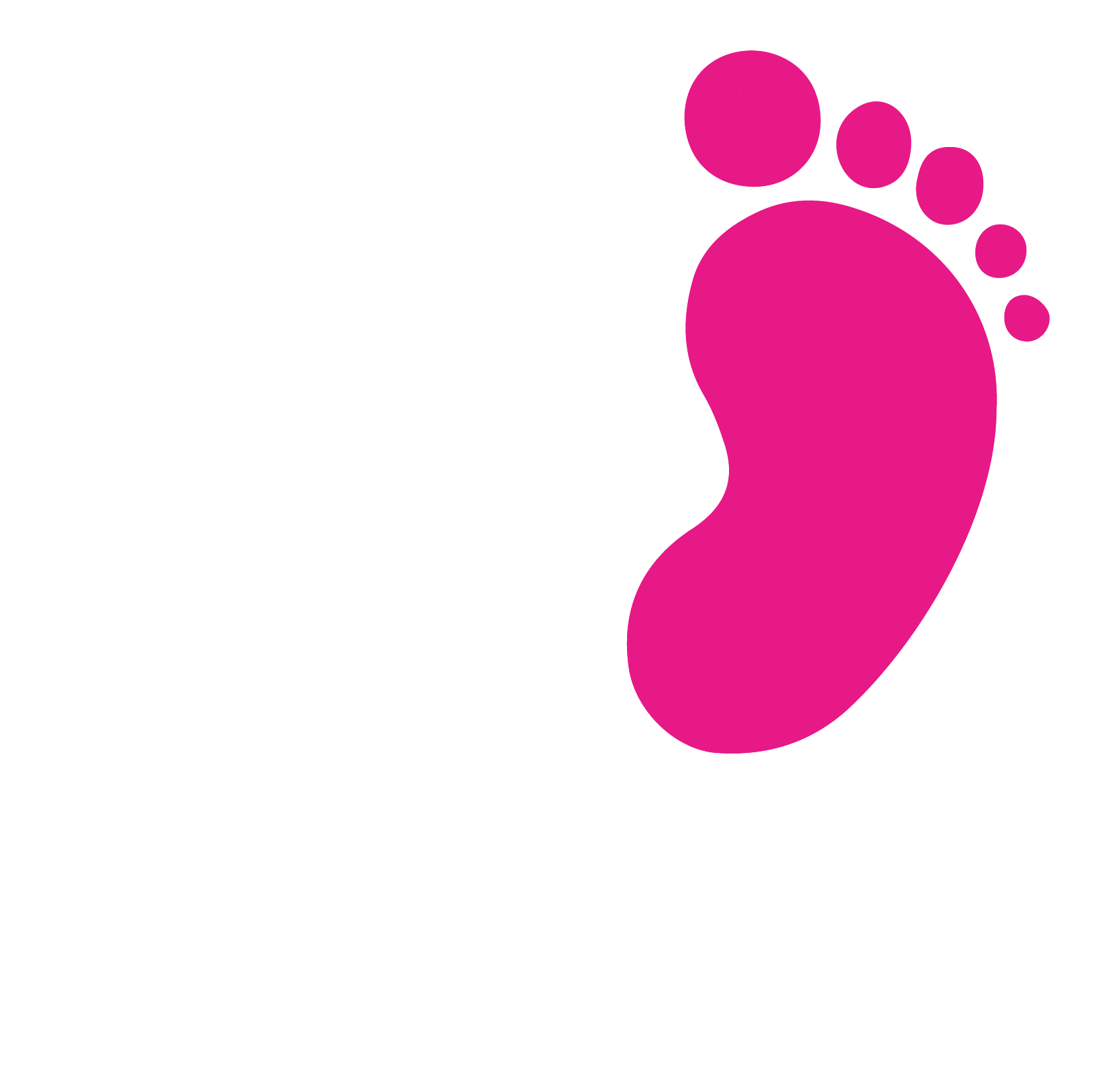 Pink Baby Footprints Gif