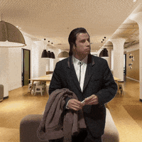John Travolta Pulp Fiction Gif