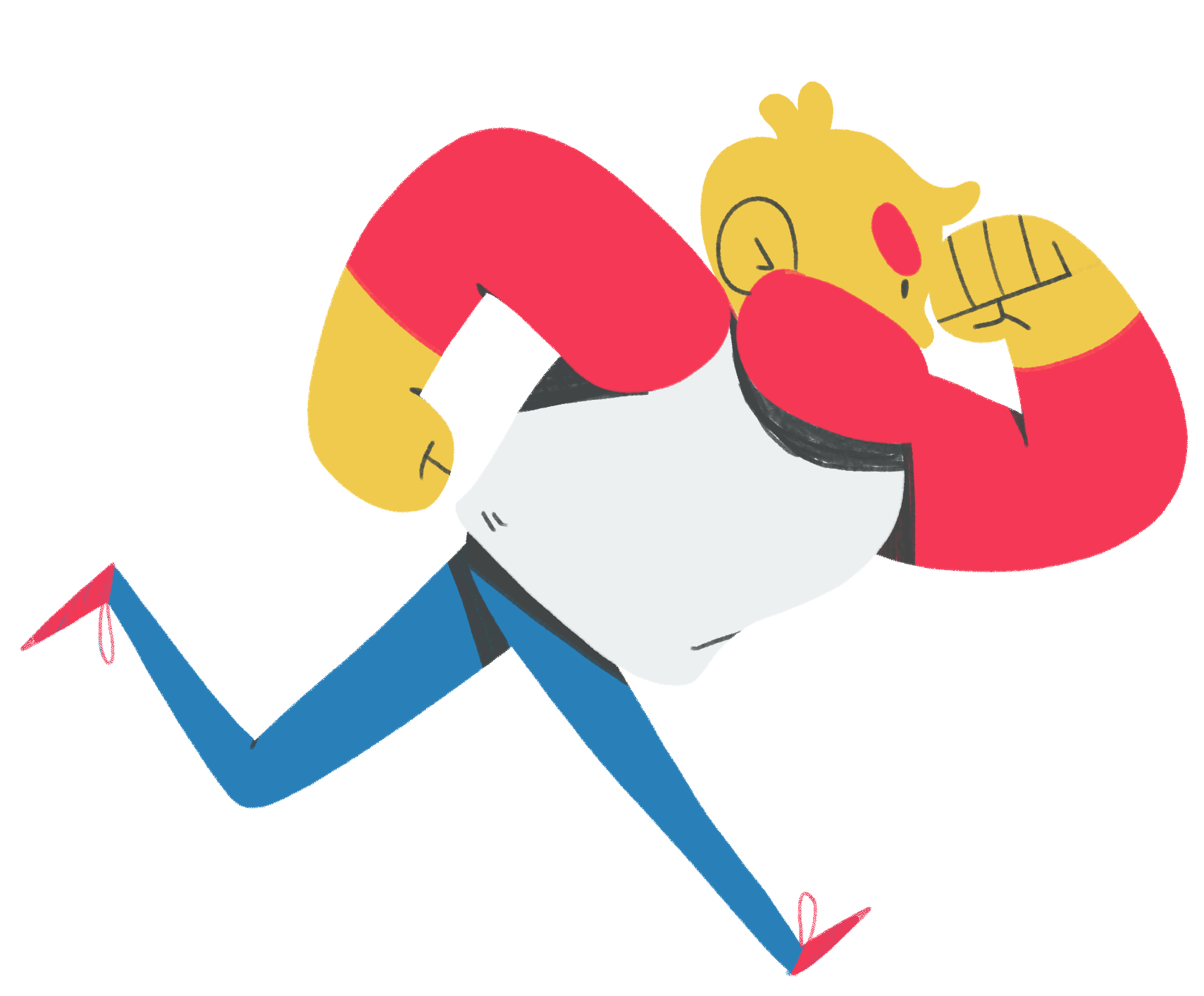 Animation Running Sticker by Yimbo for iOS & Android | GIPHY