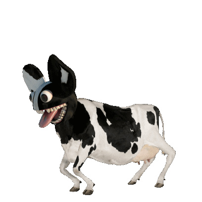 Cow Sticker by deadmau5 for iOS & Android | GIPHY