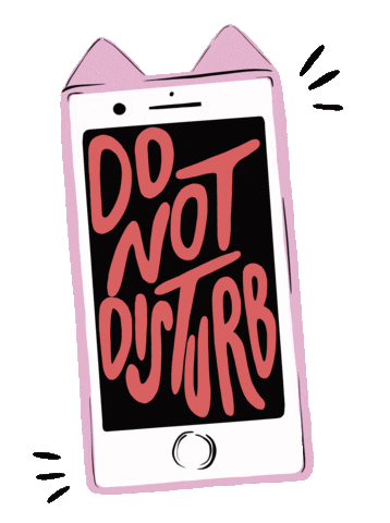 Do Not Disturb Phone Sticker by Claudia Guariglia (Enyoudraws) for iOS ...