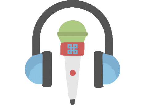 Microphone Hochschule Sticker by Pixel Campus for iOS & Android | GIPHY