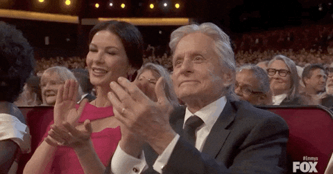 Michael Douglas Clap GIF by Emmys - Find & Share on GIPHY