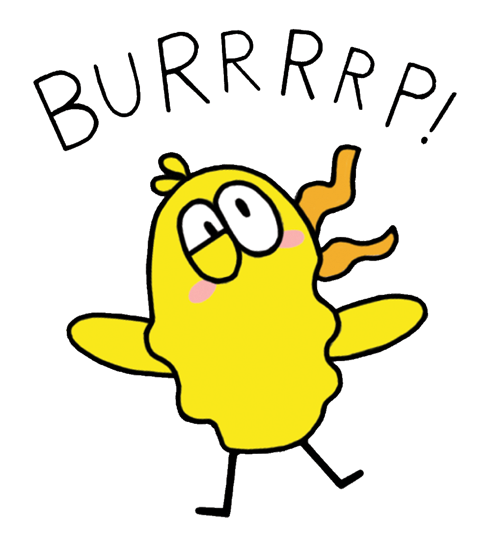 Bird Burp Sticker by T. L. McBeth for iOS & Android | GIPHY