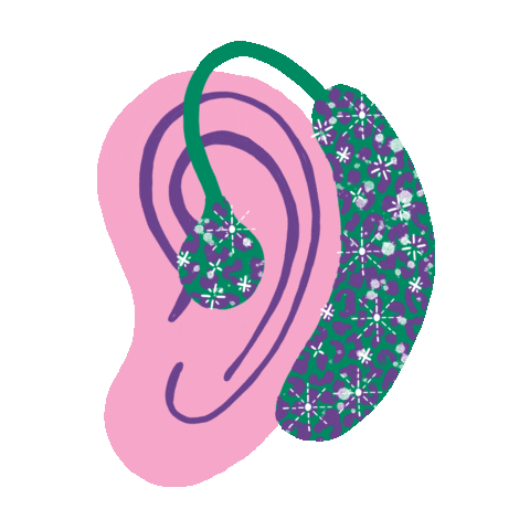 Sound Ear Sticker by #SurdosQueOuvem for iOS & Android | GIPHY