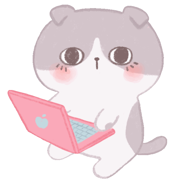 Cat Working Sticker by TiffanyHuynhArt for iOS & Android | GIPHY