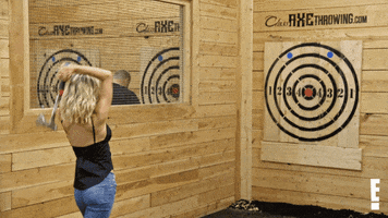 I Got This Axe Throwing GIF by E! - Find & Share on GIPHY