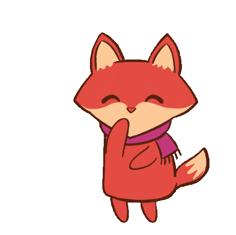 Fox Signing Sticker by Cat's Cafe Comics for iOS & Android | GIPHY