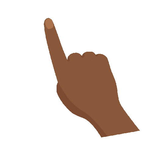 Cartoon Hand Pointing Down